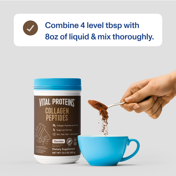 Chocolate Collagen Peptides - Chocolate Collagen Powder | Vital Proteins